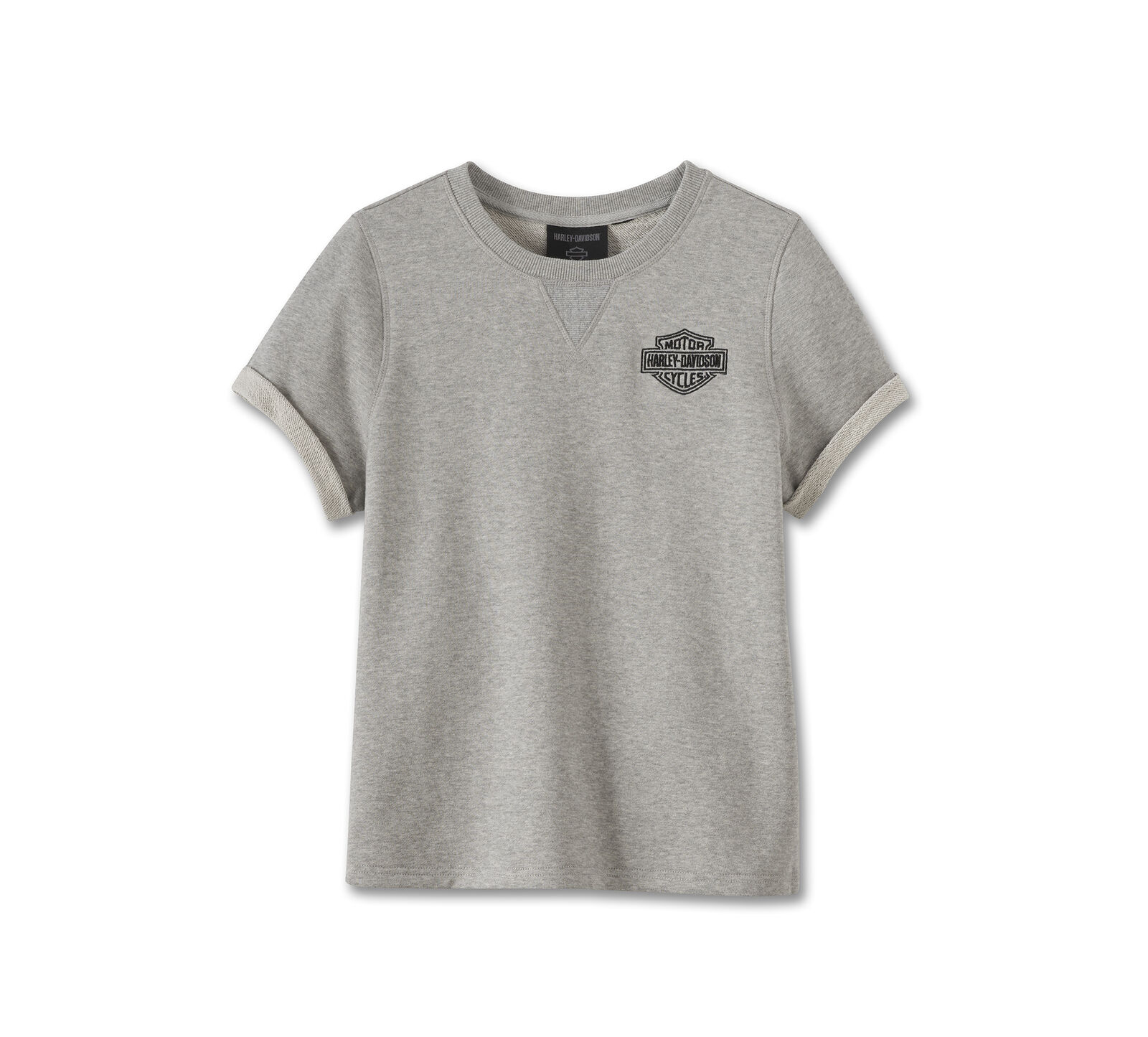05 – Harley-Davidson – Women’s Short Sleeve Pullover – Light Grey ...